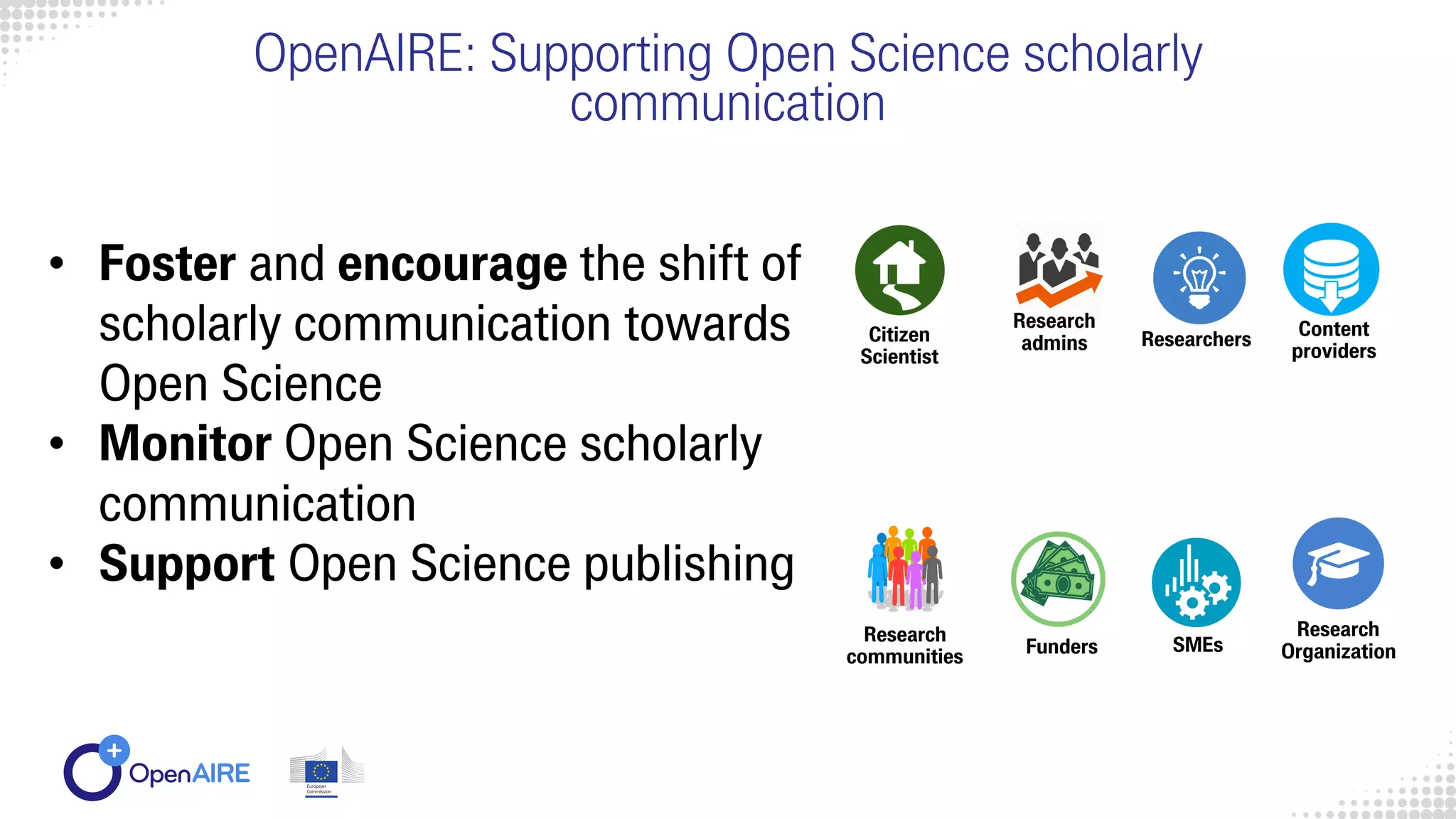 OpenAIRE: Supporting Open Science scholarly communication | PDF | Technology & Computing