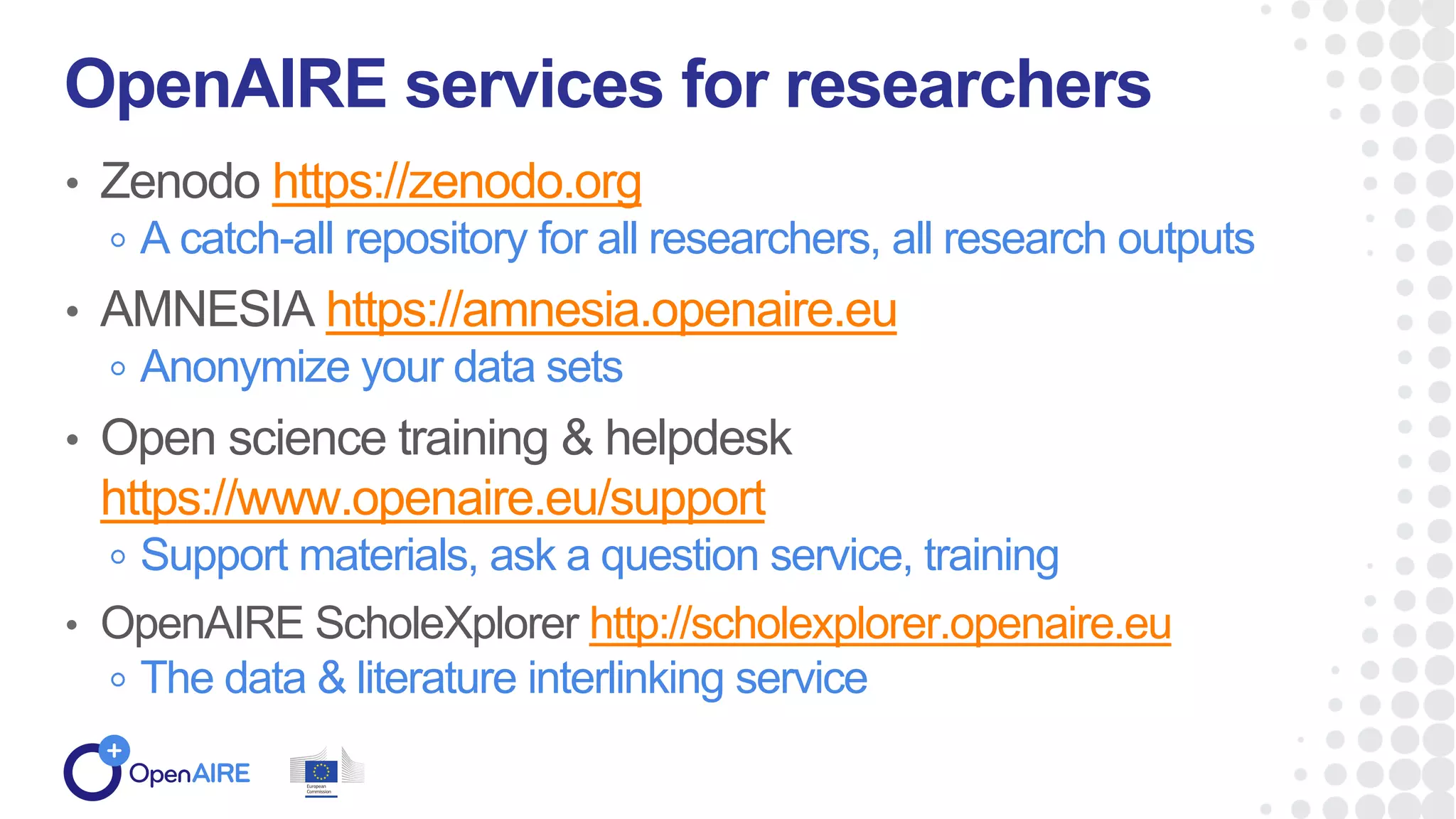 OpenAIRE: Supporting Open Science scholarly communication | PDF ...