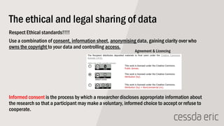 Legal and ethical considerations for sharing research data | PDF