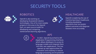 OPENAI is shaping future of artificial intelligence.pptx | Artificial Intelligence | Technology ...