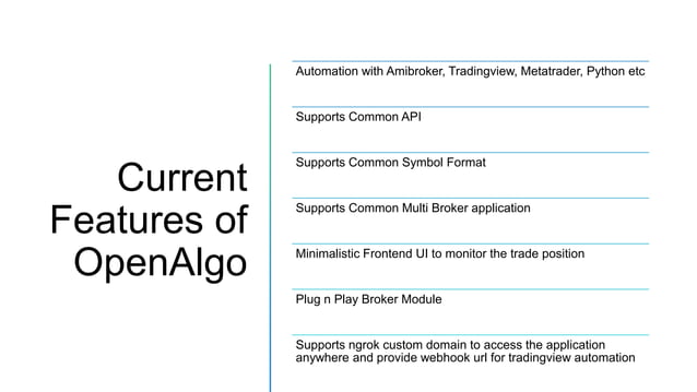 OpenAlgo - Algotrading Platform for Everyone | PPTX