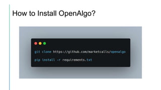 OpenAlgo - Algotrading Platform for Everyone | PPTX