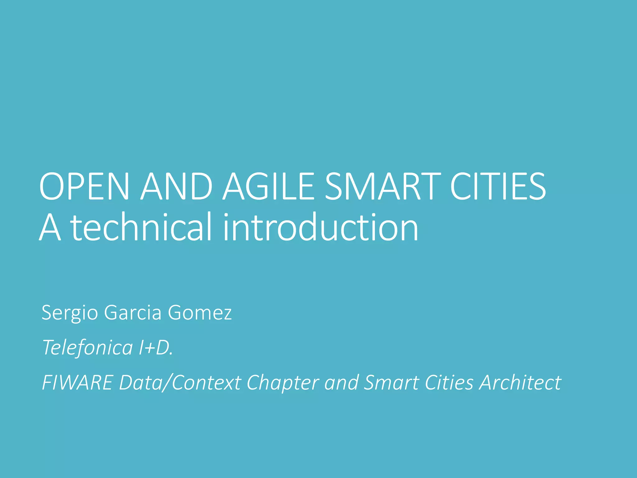 Open and agile smart cities | PPT