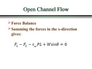 OPEN AND CLOSED CHANNEL FLOW for discharge and speed calculation in ...