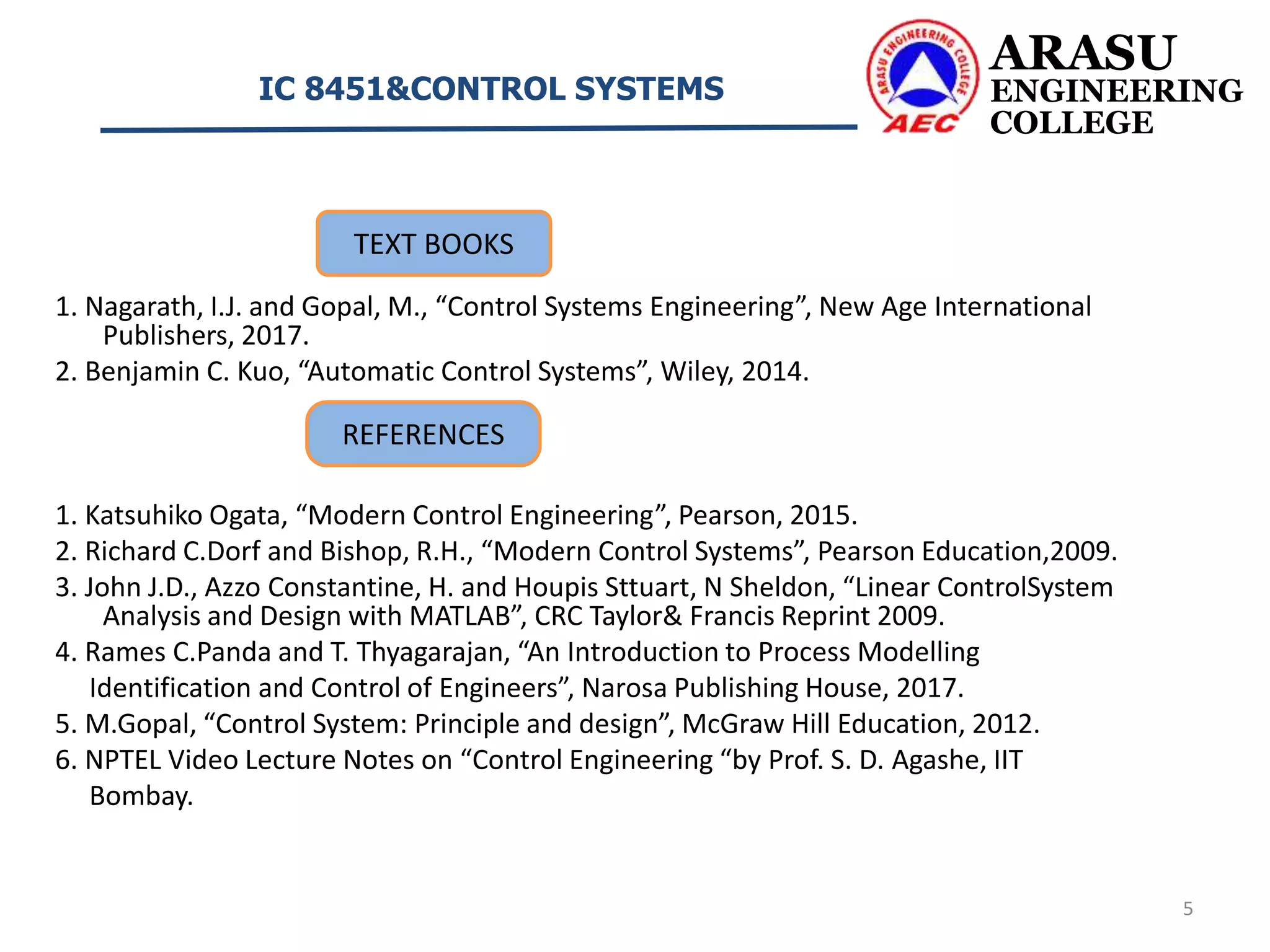 Open and closed loop systems | PPTX