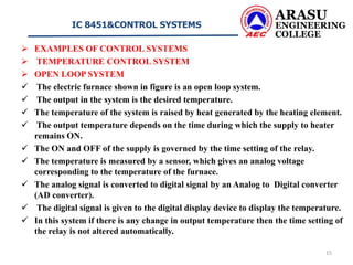 Open and closed loop systems | PPTX
