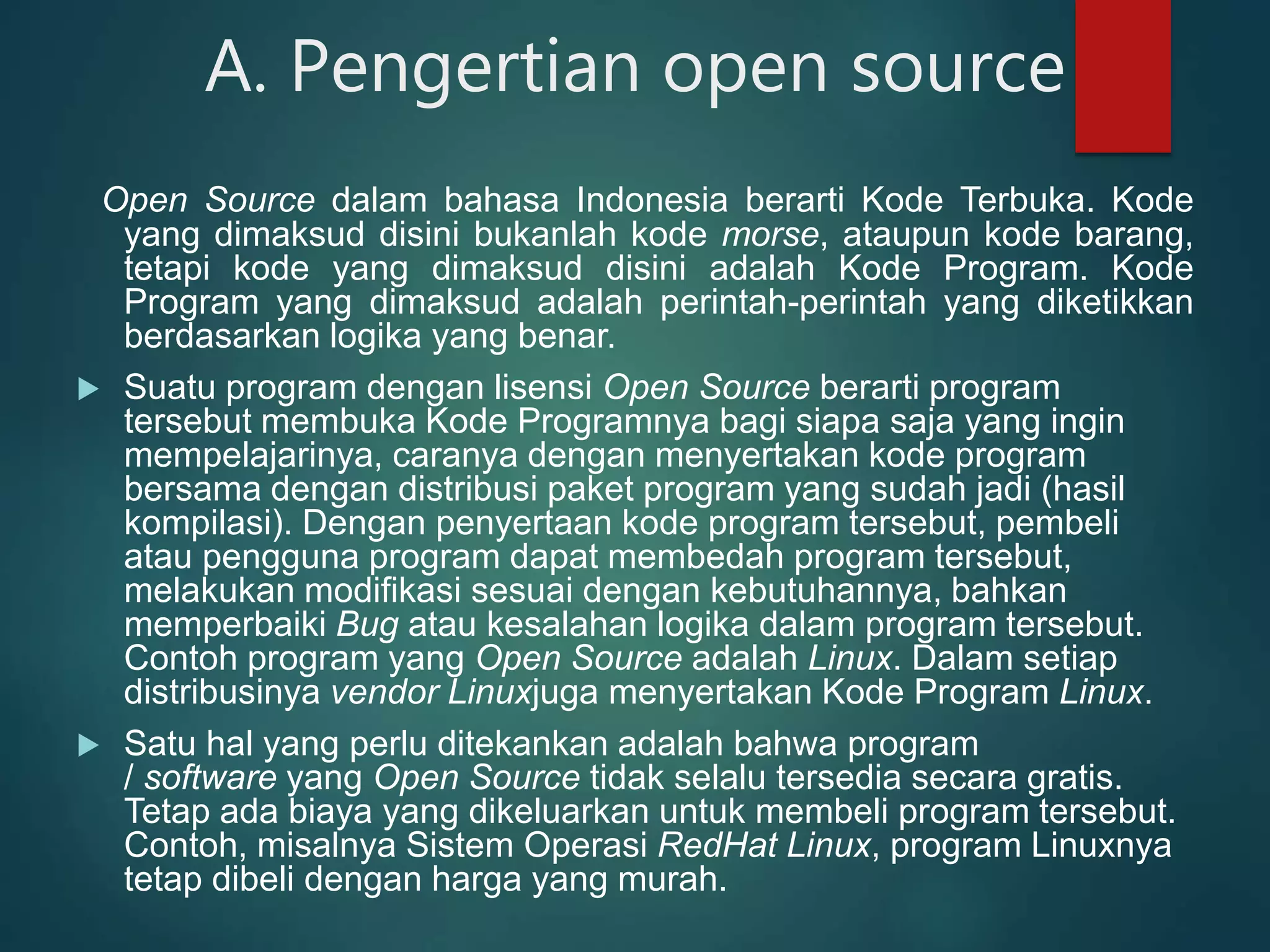Open and close source | PPTX