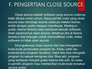 Open and close source | PPTX