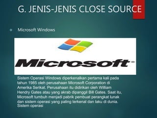 Open and close source | PPTX