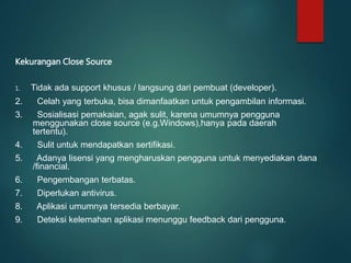 Open and close source | PPTX