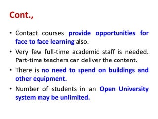 Open and distance education | PPTX
