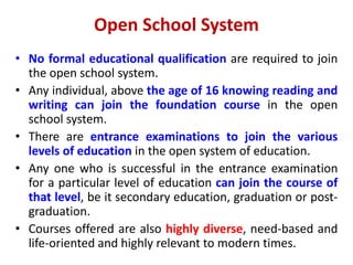 Open and distance education | PPTX