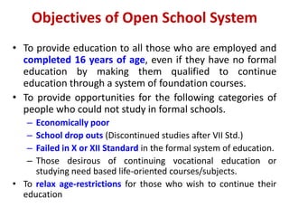 Open and distance education | PPTX