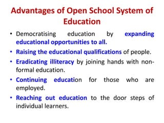 Open and distance education | PPTX