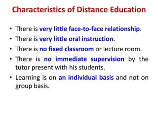 Open and distance education | PPTX