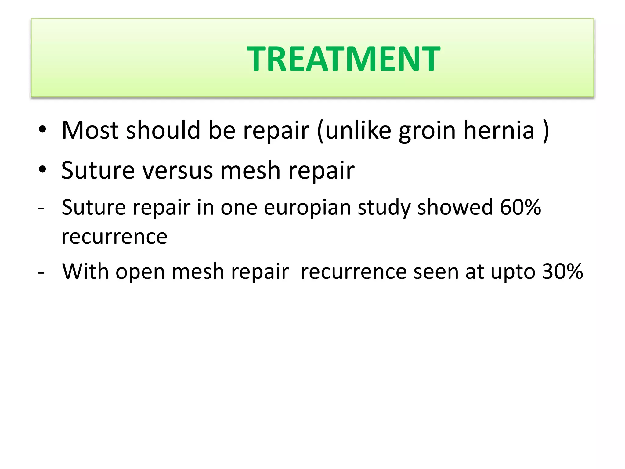 Open and laproscopic repair of incisional hernia | PPTX