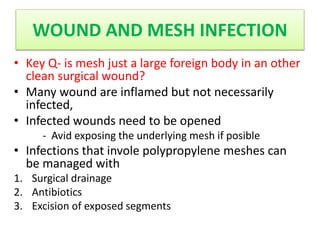 Open and laproscopic repair of incisional hernia | PPTX