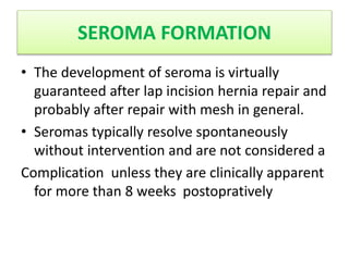 Open and laproscopic repair of incisional hernia | PPTX