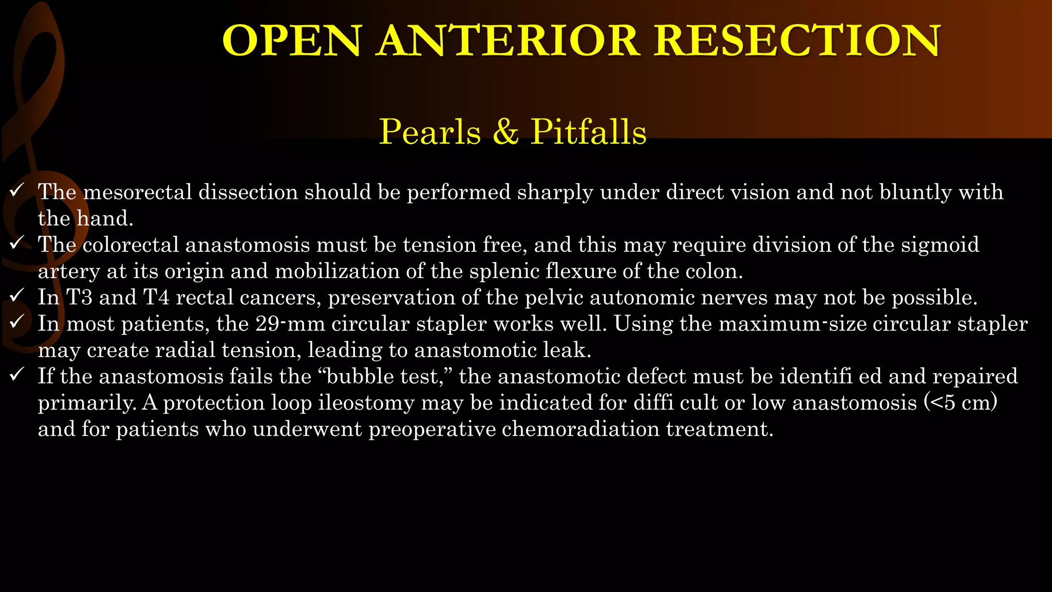 OPEN ANTERIOR RESECTION-STEP BY STEP Operative Surgery.pptx