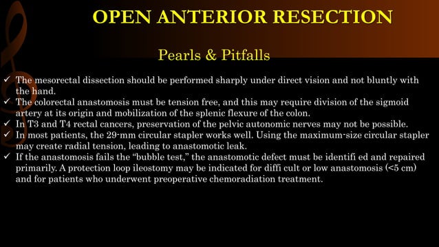 OPEN ANTERIOR RESECTION-STEP BY STEP Operative Surgery.pptx