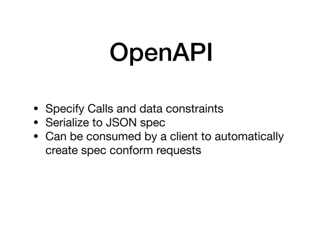 Easy REST with OpenAPI | PPT