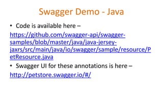 Open API Specifications - formerly swagger | PPTX | Programming Languages | Computing