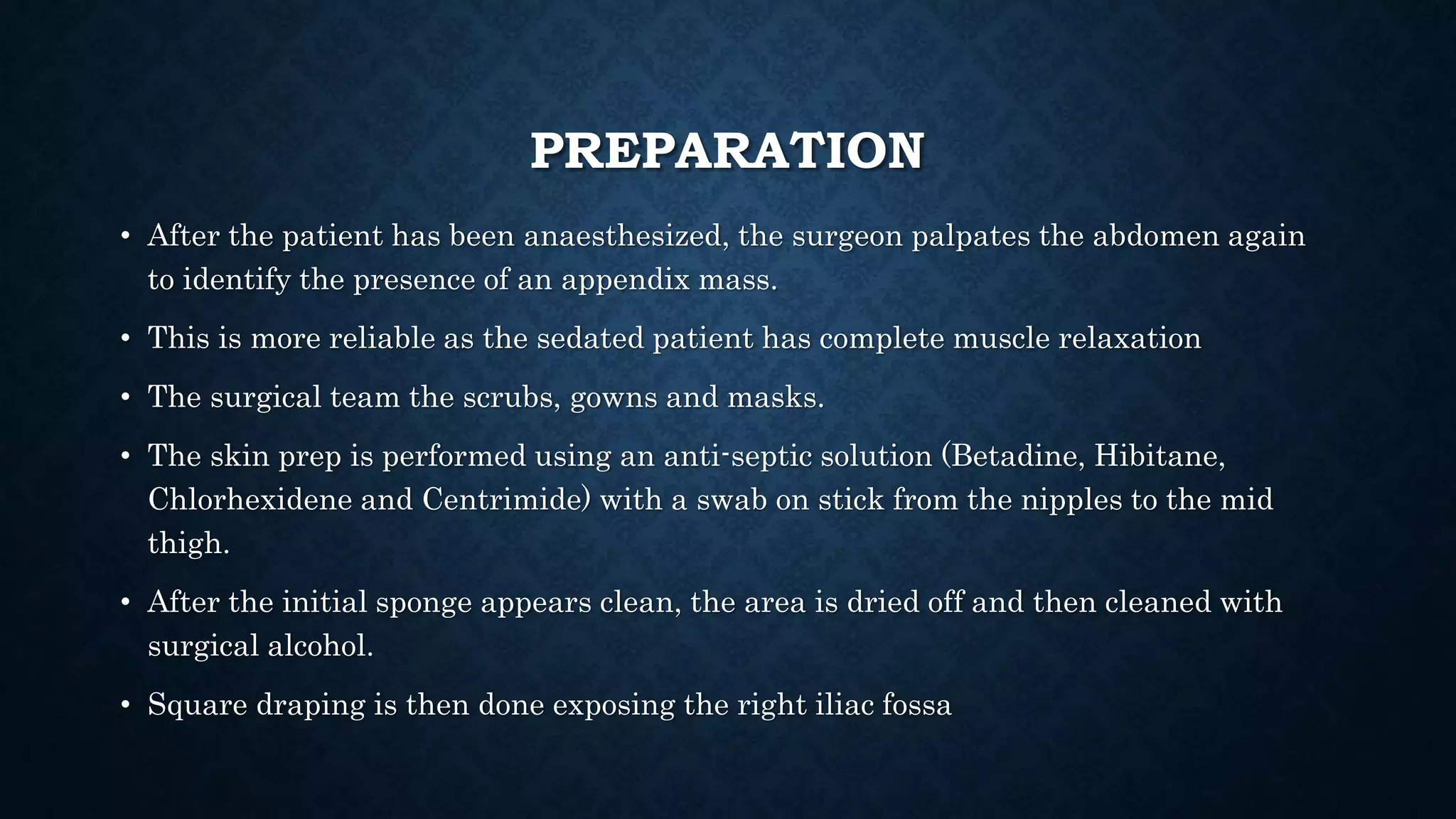 Open appendectomy | PPTX