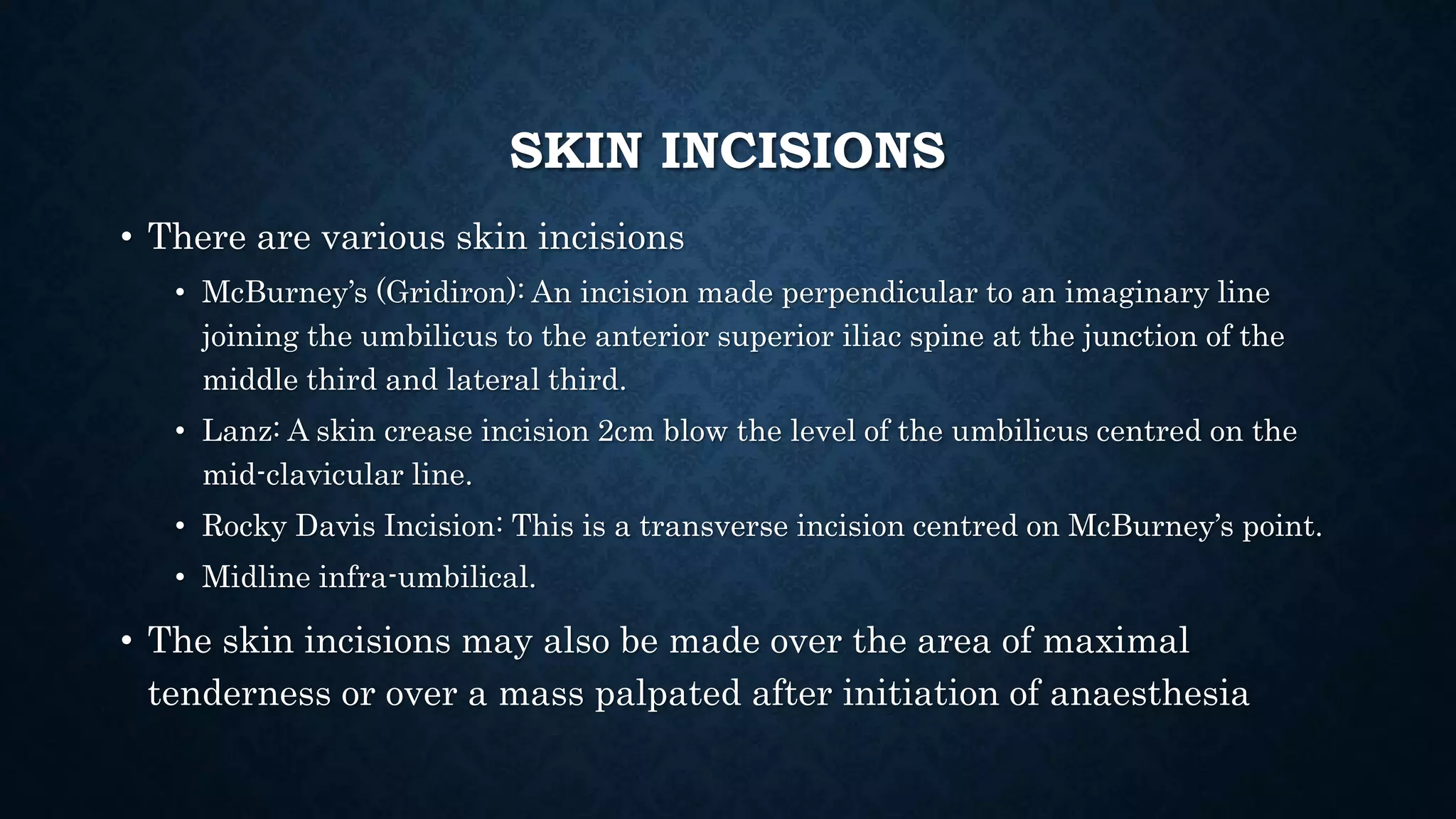 Open appendectomy | PPTX