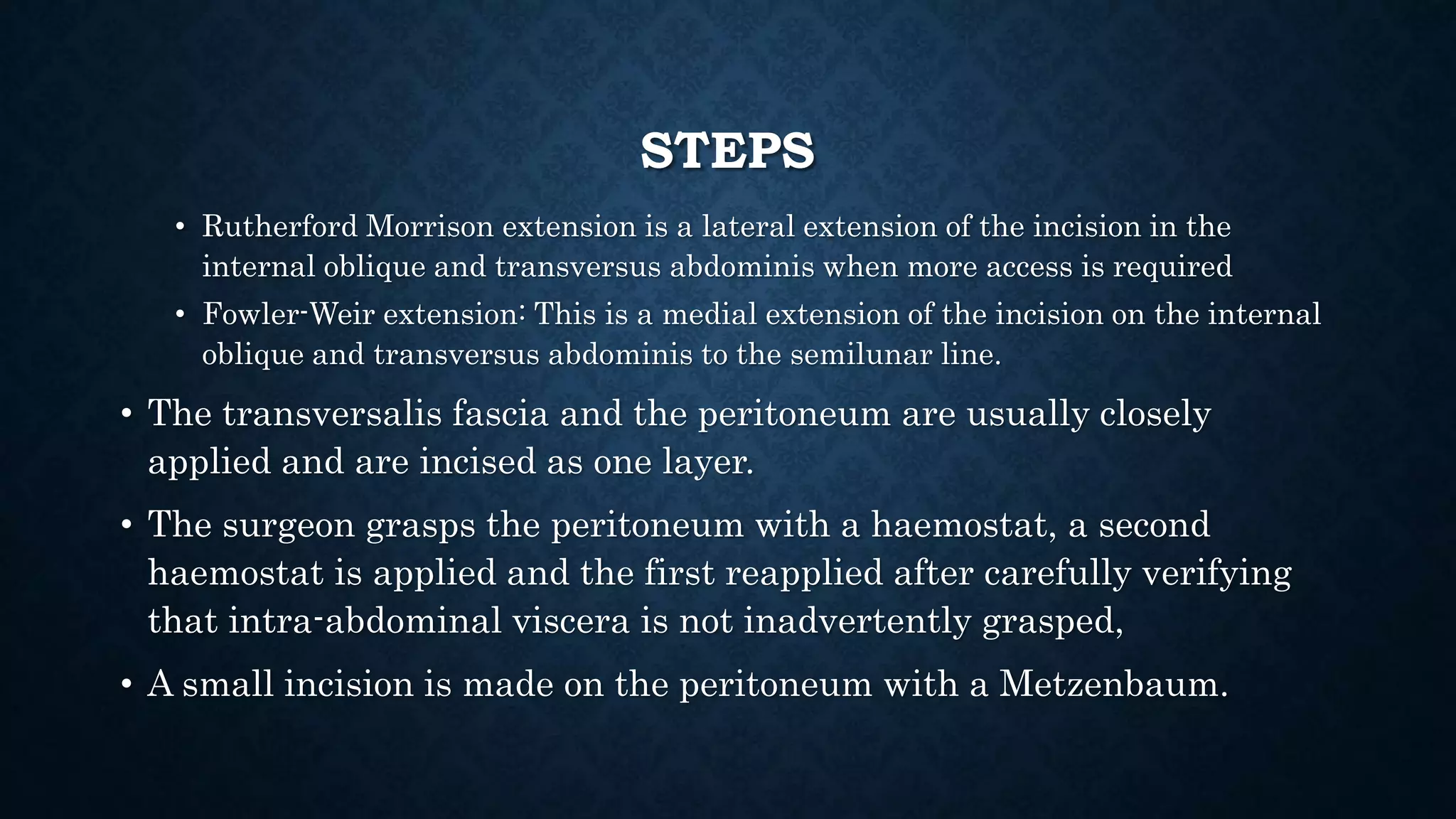 Open appendectomy | PPTX