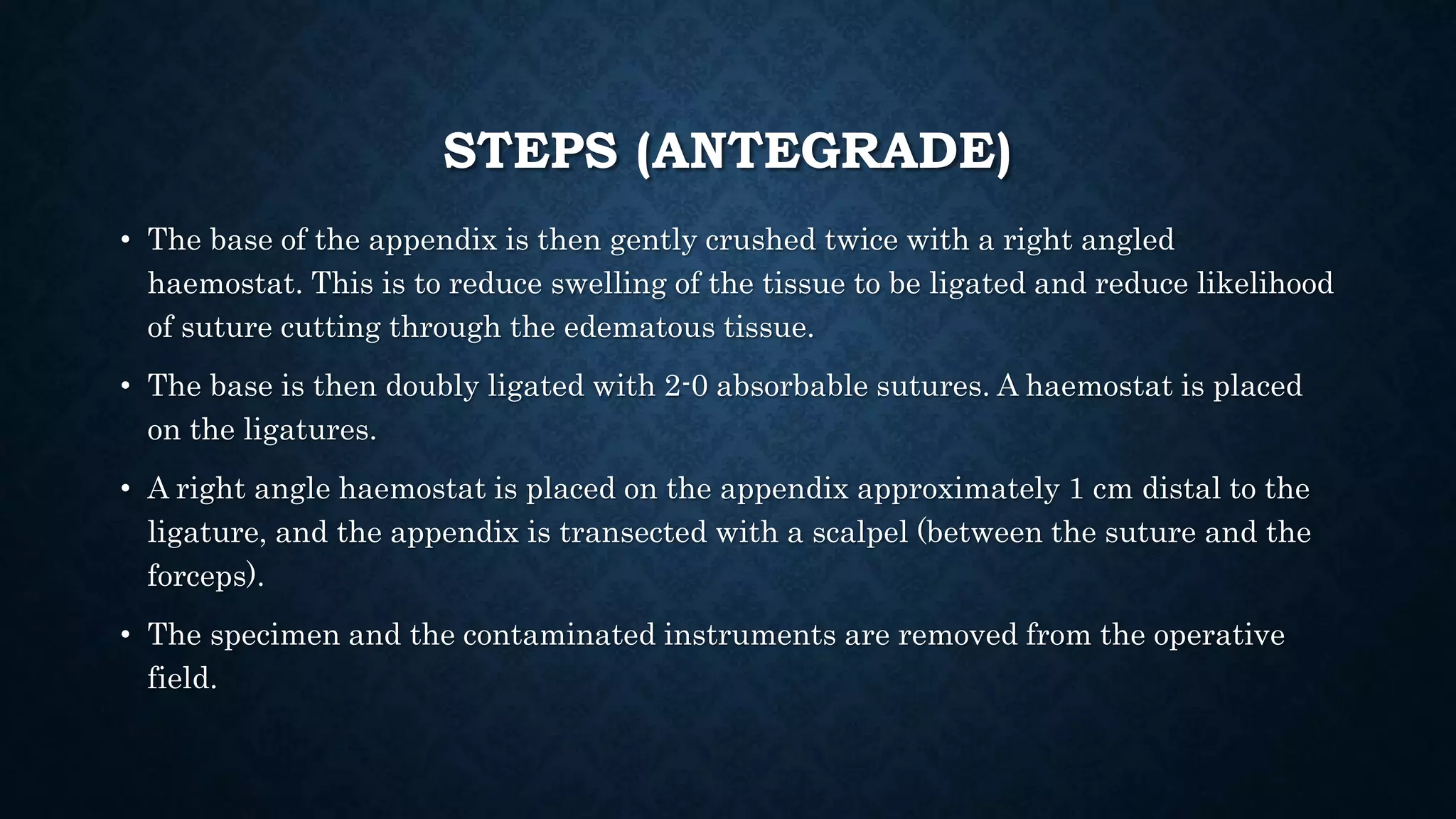 Open appendectomy | PPTX