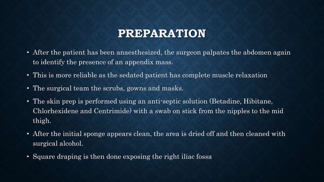 Open appendectomy | PPTX