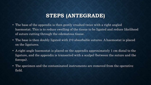 Open appendectomy | PPTX