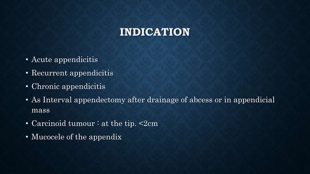 Open appendectomy | PPTX