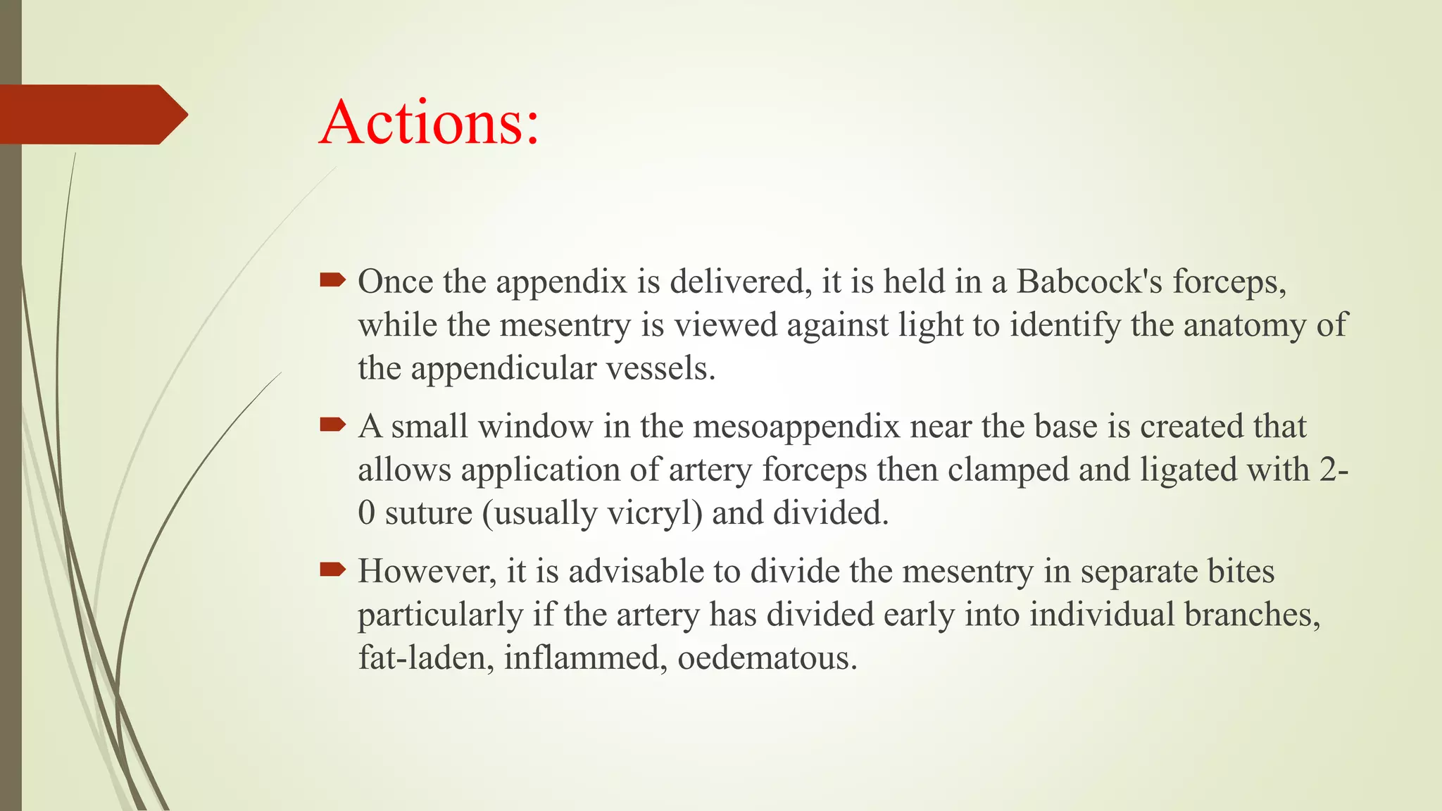 Open appendectomy | PPTX