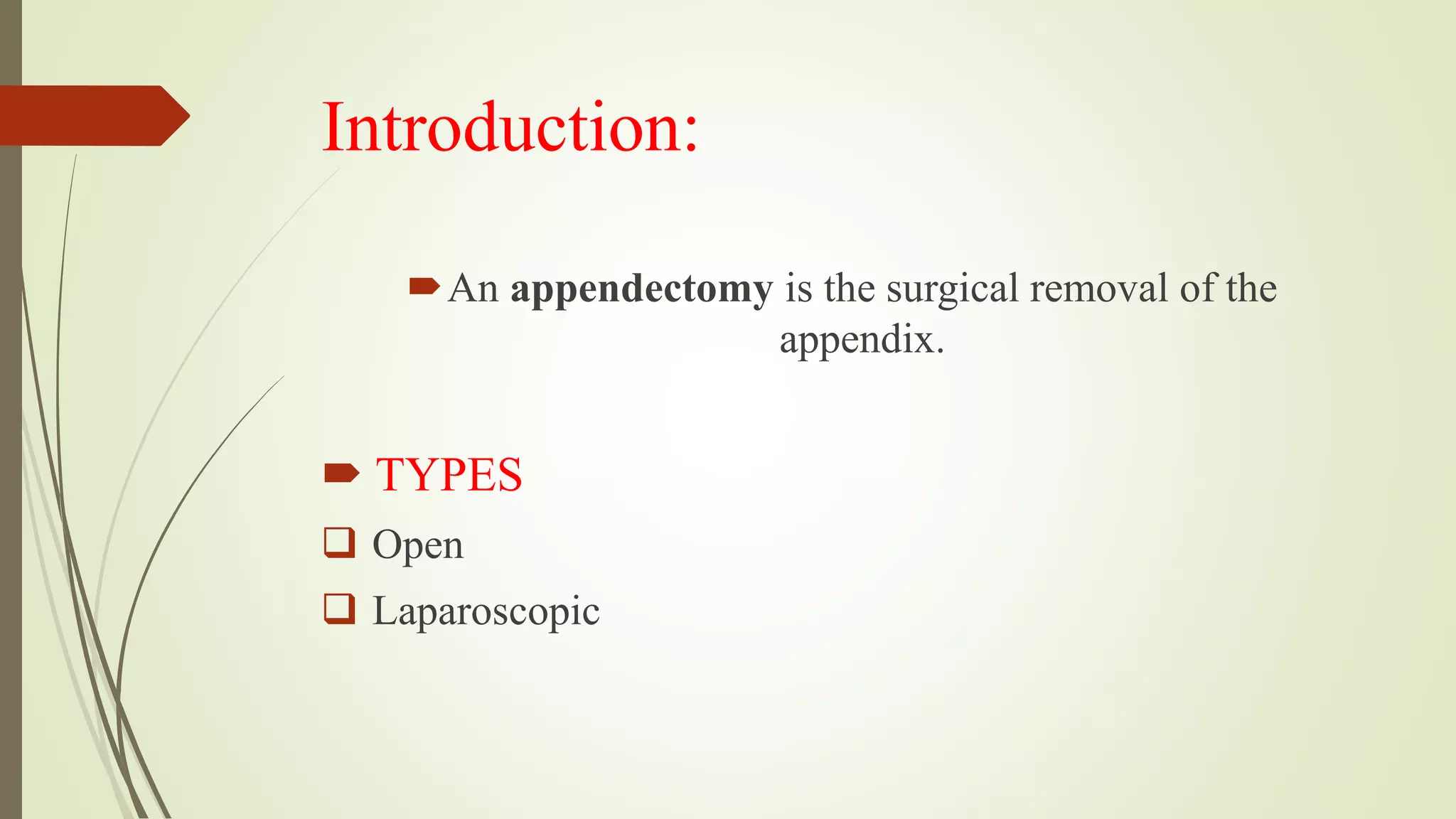 Open appendectomy | PPTX