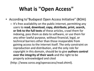 Open access repositories | PPT