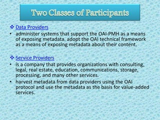 Open archives initiatives(final) | PPTX