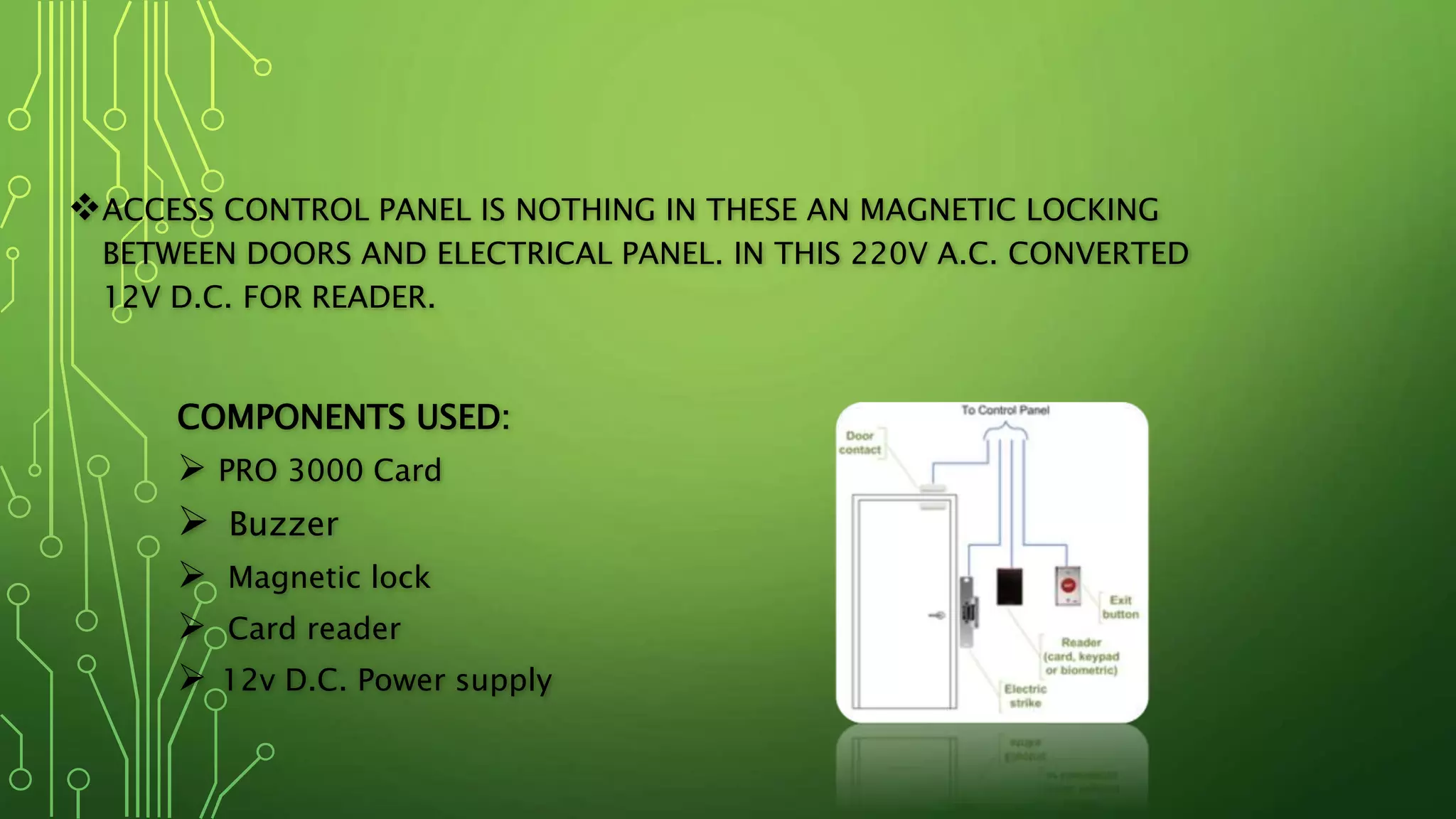 ACCESS CONTROL SYSTEM OR MAGNETIC DOOR TERMINATION | PPT
