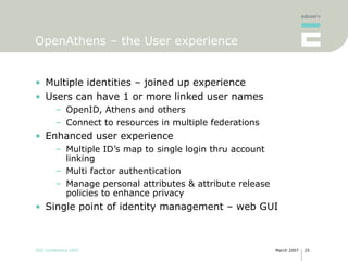 OpenAthens and the future of access and identity management | PPT