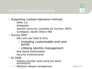 OpenAthens and the future of access and identity management | PPT