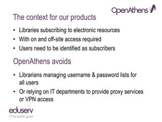 OpenAthens for alumni access | PPT