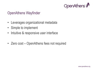 OpenAthens - Charleston Premiers | PPTX