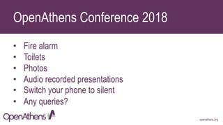 OpenAthens Conference 2018 - Mike Brooksbank - Welcome | PPT