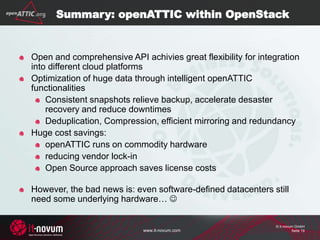 Building an open source cloud storage platform for OpenStack ...