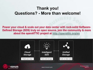 Building an open source cloud storage platform for OpenStack - openATTIC | PPT