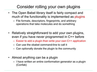 Open Babel project overview | PPT