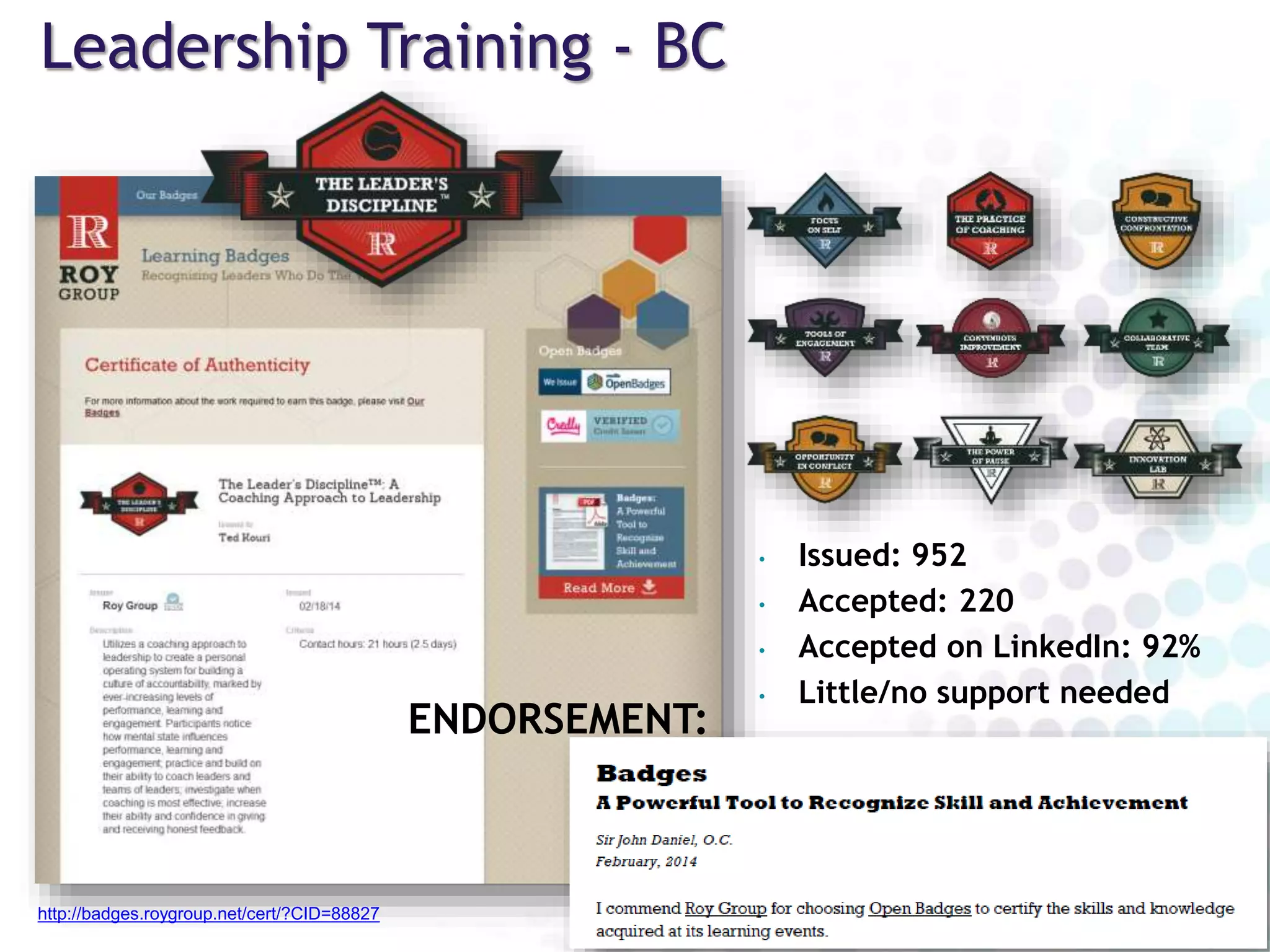 Open Badges for Higher Education | PPT