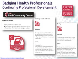 Open Badges for Training and Professional Development