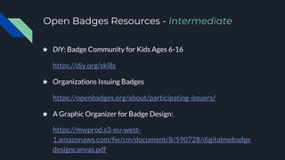 Open Badges in the K-12 Classroom | PPT