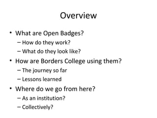 Open badges, Open borders by Suzanne Scott | PPT